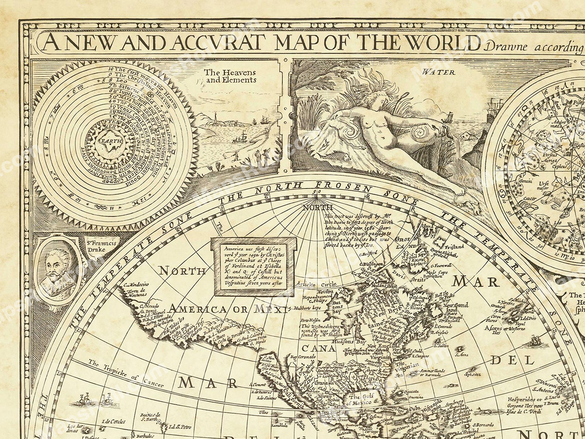 Map of the World 1627 John Speed