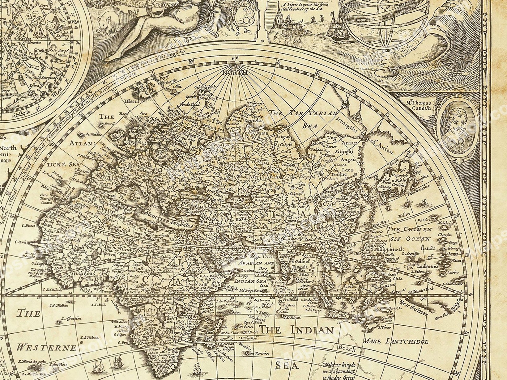 Map of the World 1627 John Speed