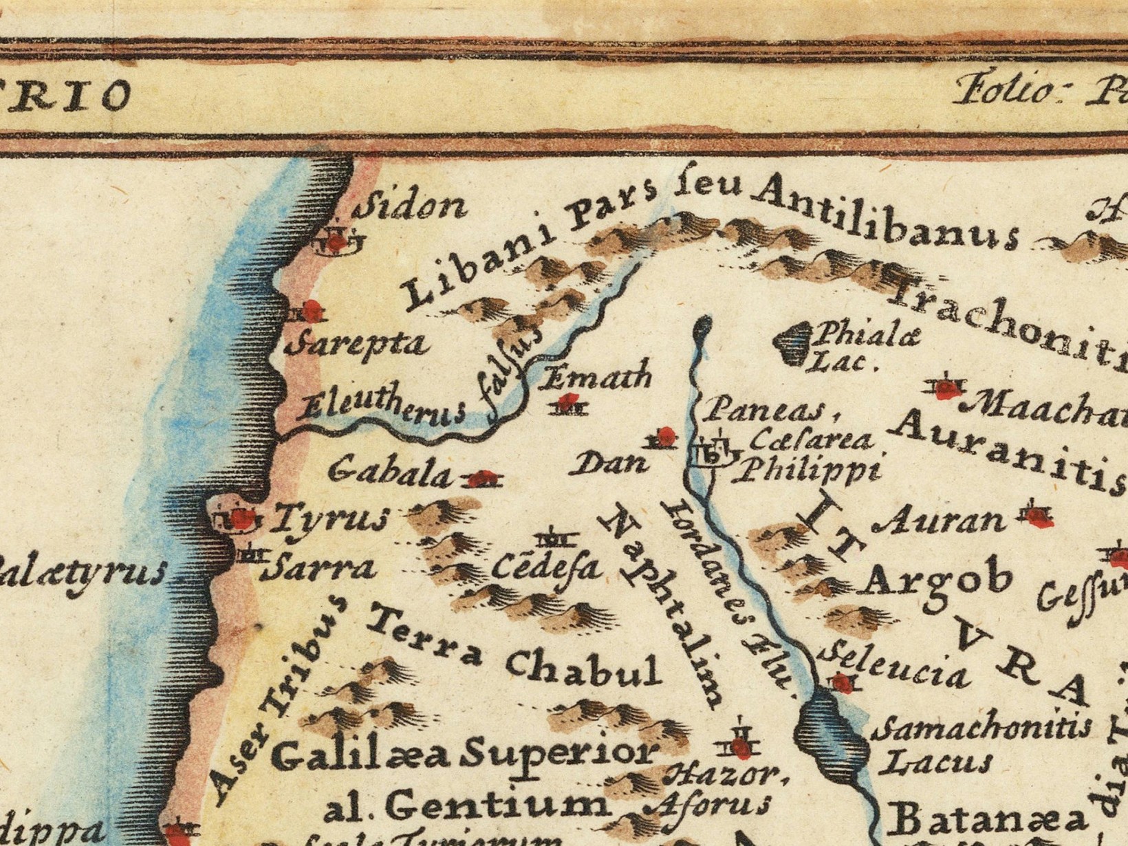Palestine 1780 Christoph Cellarius